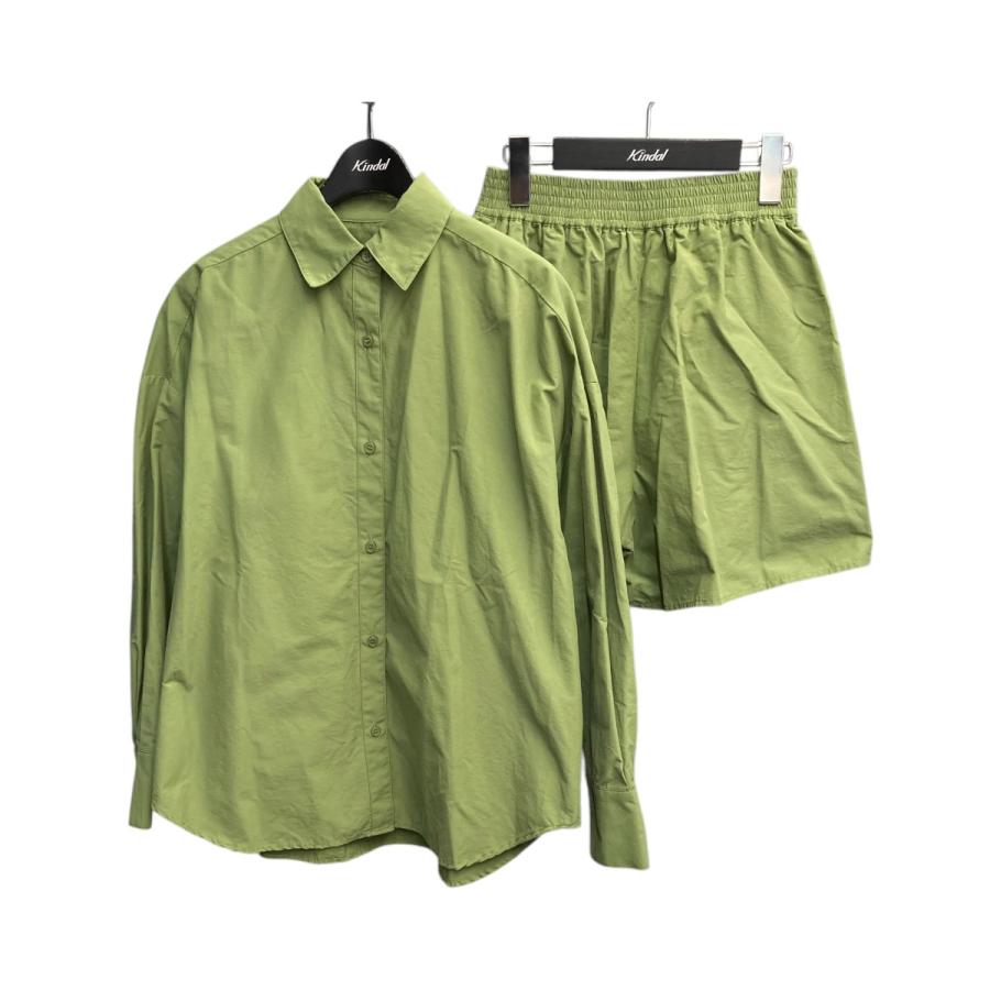 Ameri アメリ AMERI DOUBLE TAG SHIRT SET UP シャツセットアップ 01310581130 黄緑 サイズ：S : カインドオルYahoo!店 - 通販 ...