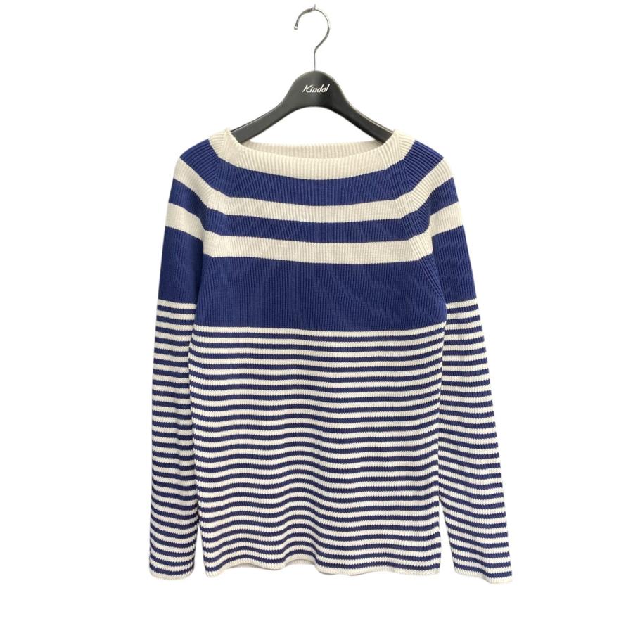PRADA プラダ セーター UMN703 ネイビー×ホワイト サイズ：46 : カインドオルYahoo!店 - 通販 - Yahoo!ショッピング
