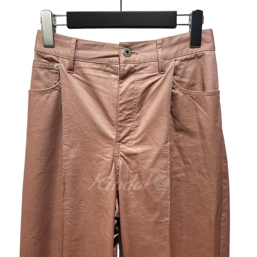 Ameri 【値下げ】AMERI UNDRESSED DENIM DETAIL フェイクレザーパンツ ピンク サイズ：M (なんばウォーク店) : カインドオルYahoo!店 - 通販 ...