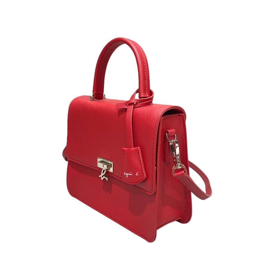 agnes b. アニエスベー b トップハンドル 2WAYショルダーバッグ レッド : カインドオルYahoo!店 - 通販 - Yahoo!ショッピング