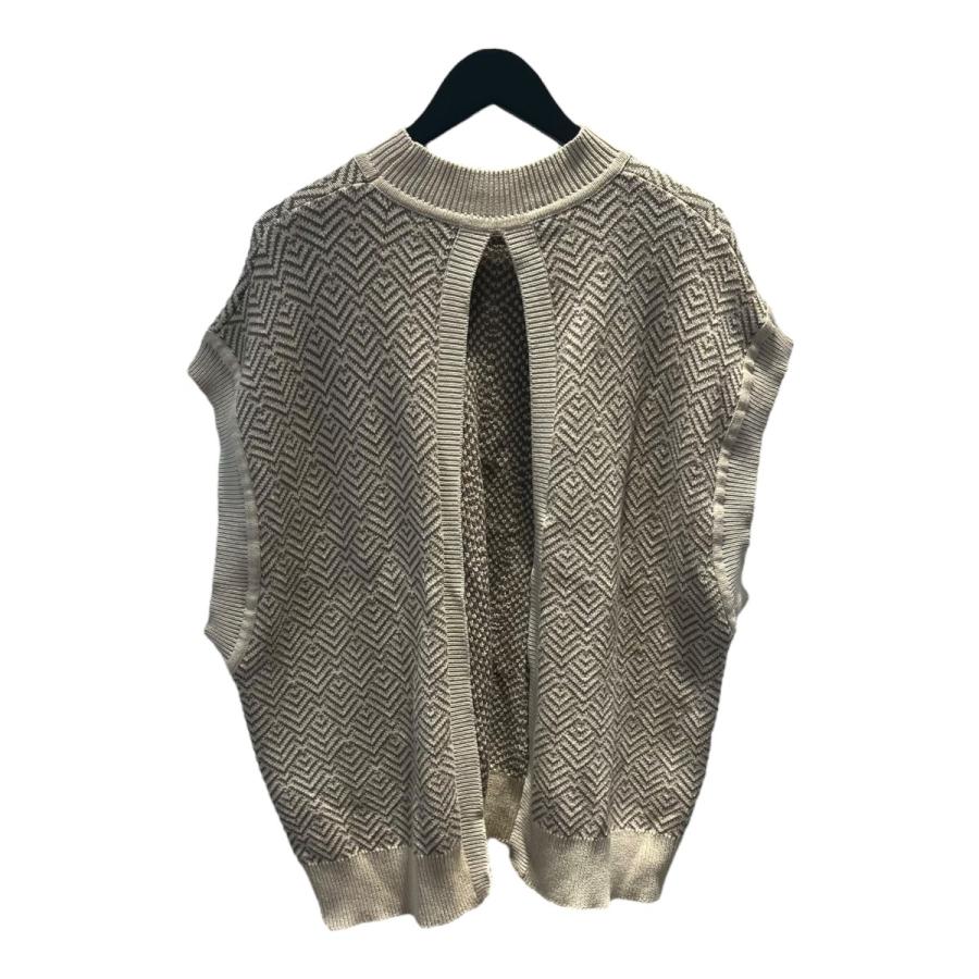 CLANE クラネ バックスリットニットベスト 10106-2052 ブラウン サイズ：2 : カインドオルYahoo!店 - 通販 - Yahoo!ショッピング