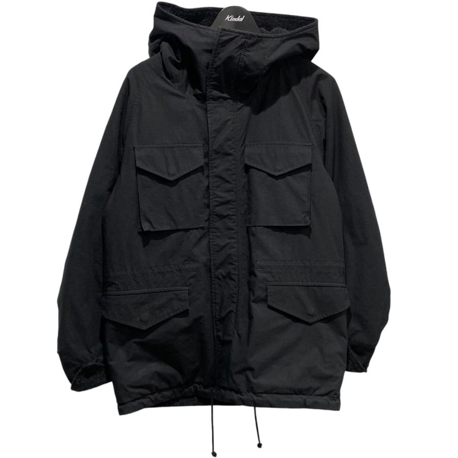 ATTACHMENT アタッチメント 中綿ミリタリーフーデッドジャケット AB62-252 ブラック サイズ：L : カインドオルYahoo ...