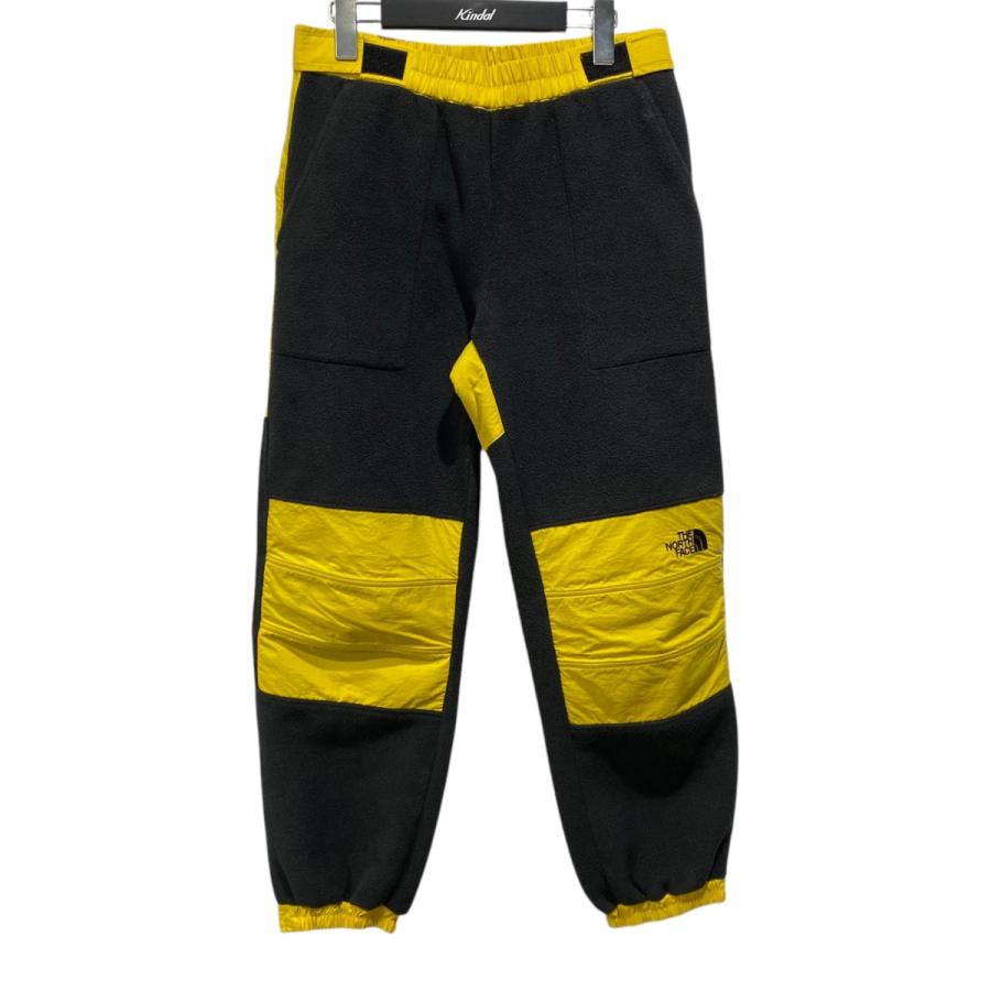 THE NORTH FACE ザノースフェイス フリースパンツ NB81836 DENALI SLIP-ON PANT ブラック×イエロー ...