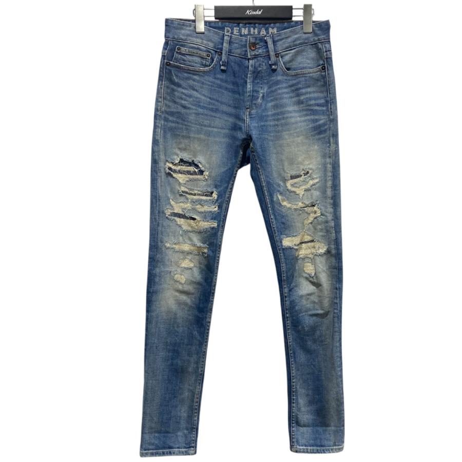 DENHAM デンハム ダメージスキニーパンツ 01-17-02-11-008 RAZOR SLIM FIT ブルー サイズ：27 : カインドオルYahoo!店 - 通販 - Yahoo ...