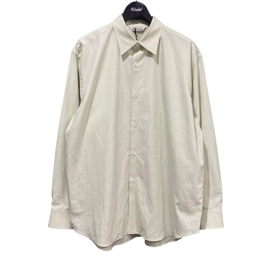 AURALEE オーラリー 25SS WASHED FINX TWILL SHIRT A25SS04TN グリーン サイズ：0 : カインドオルYahoo!店 - 通販 - Yahoo!ショッピング