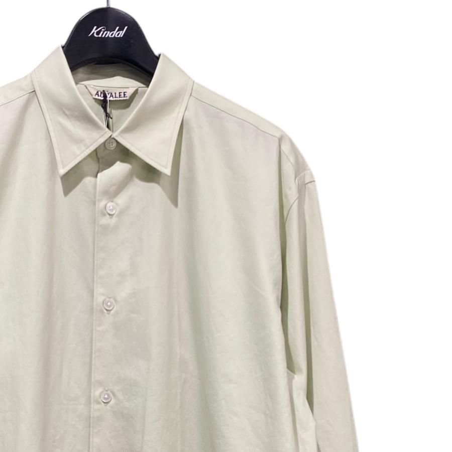 AURALEE オーラリー 25SS WASHED FINX TWILL SHIRT A25SS04TN グリーン サイズ：0 : カインドオルYahoo!店 - 通販 - Yahoo!ショッピング