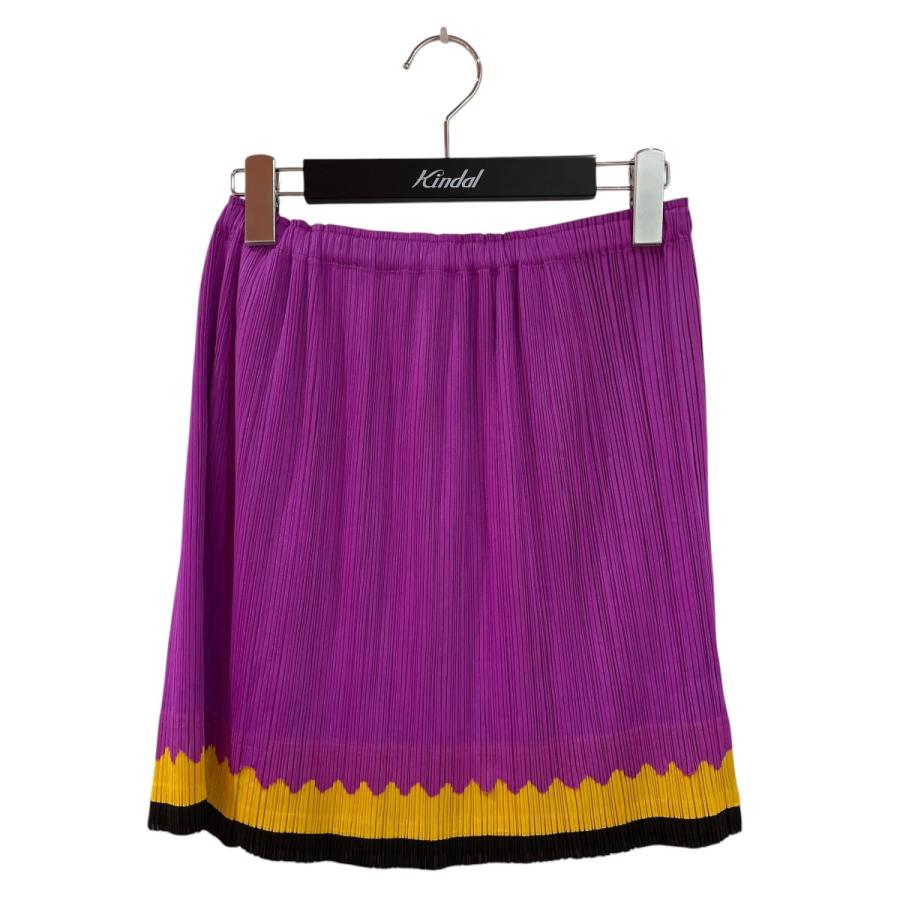 PLEATS PLEASE プリーツプリーズ ミニスカート PP81 JG675 パープル サイズ：SIZE 3 : カインドオルYahoo!店 - 通販 - Yahoo!ショッピング