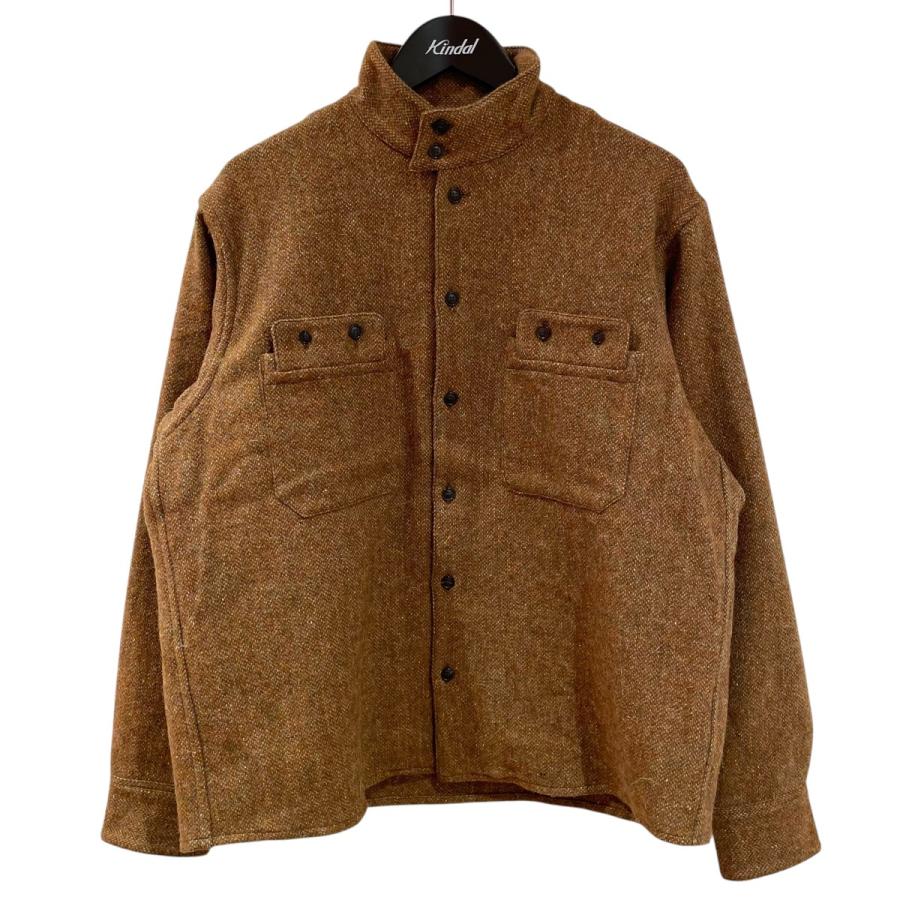 スティーフ STEAF． 24AW ウールシャツ S24AW-BL01A ブラウン サイズ：SIZE L : カインドオルYahoo!店 - 通販 - Yahoo!ショッピング