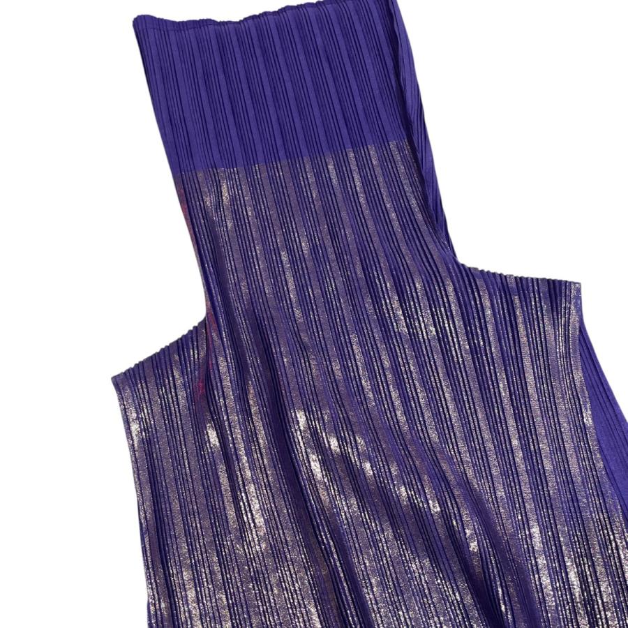 PLEATS PLEASE プリーツプリーズ ハイネックブラウス PP03-FK352 パープル サイズ：SIZE 3 : カインドオルYahoo!店 - 通販 - Yahoo!ショッピング