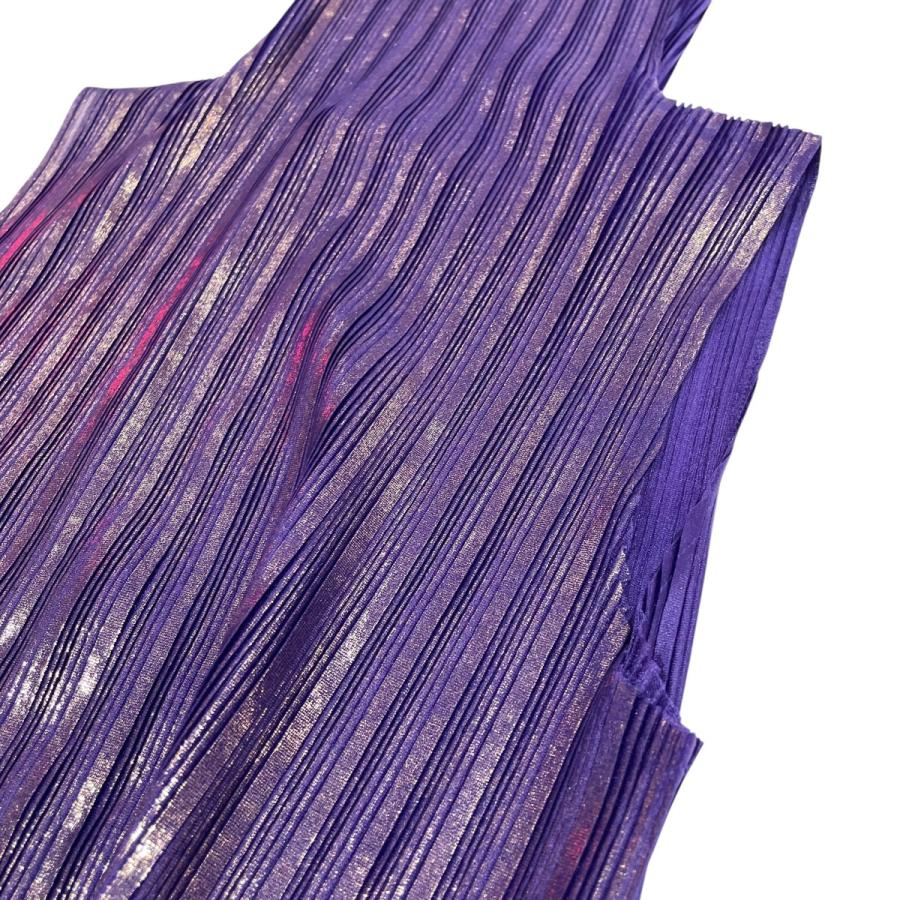 PLEATS PLEASE プリーツプリーズ ハイネックブラウス PP03-FK352 パープル サイズ：SIZE 3 : カインドオルYahoo!店 - 通販 - Yahoo!ショッピング