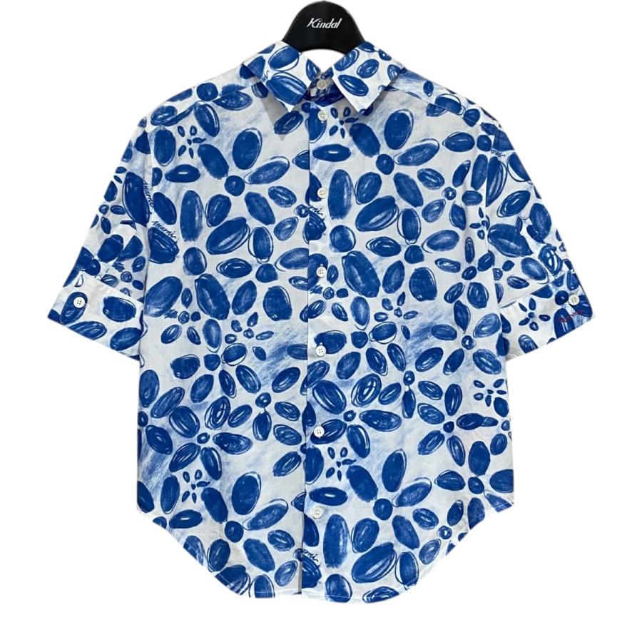 MARNI マルニ TTMA0351S1 総柄半袖シャツ ブルー サイズ：38 : カインドオルYahoo!店 - 通販 - Yahoo!ショッピング