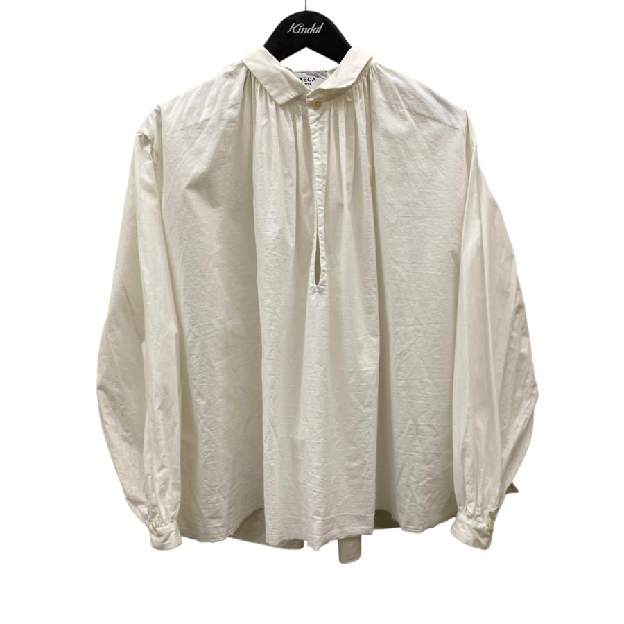 YAECA（ヤエカ） 長袖ブラウス 1800000 ホワイト サイズ：M : カインドオルYahoo!店 - 通販 - Yahoo!ショッピング