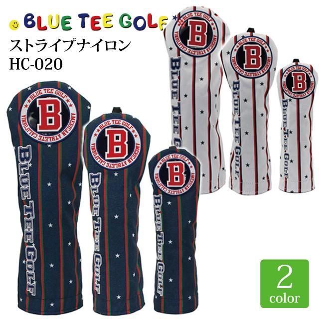 【2019新作モデル】ブルーティーゴルフ ストライプナイロンヘッドカバー HC-020 BTG-HC020 BTG Blue tea golf ゴルフ用品 DR FW UT Pt用 : サン ...