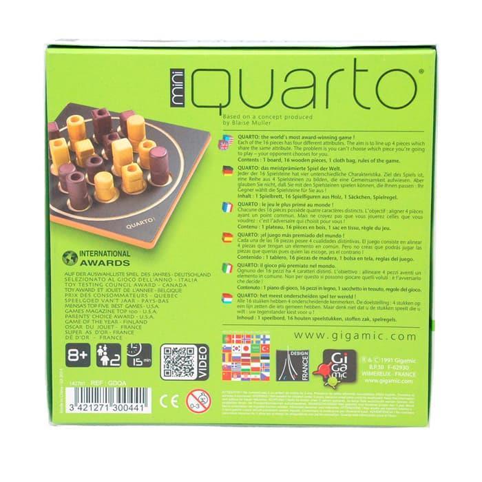 ステーショナリー Gigamic ギガミック ボードゲーム クアルト！ ミニ : 3421273323523 : KINGDOM NOTE Yahoo!店 - 通販 - Yahoo!ショッピング