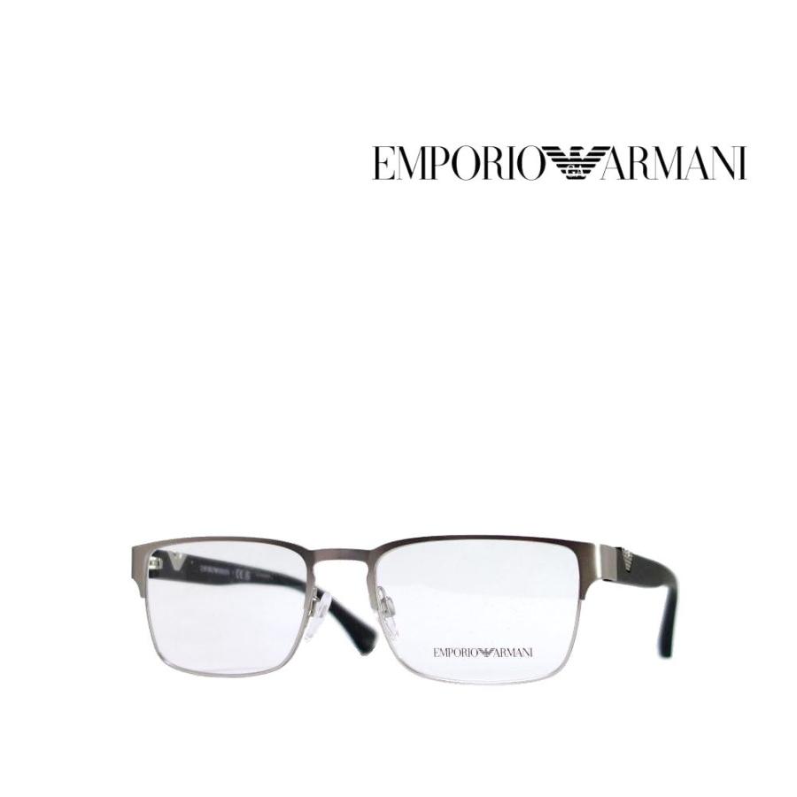 EMPORIO ARMANI 【EMPORIO ARMANI】エンポリオ アルマーニ メガネフレーム EA1027 3045 マットシルバー ...