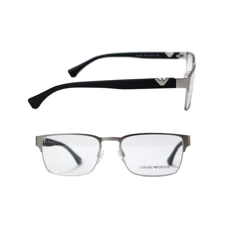 EMPORIO ARMANI 【EMPORIO ARMANI】エンポリオ アルマーニ メガネフレーム EA1027 3045 マットシルバー ...
