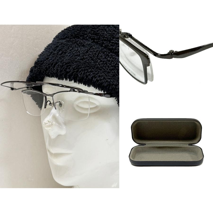 【WING SYSTEM】ウィングシステム 跳ね上げ式 複式 メガネフレーム WS-2003 col3 ガンメタル : キングラス - 通販 - Yahoo!ショッピング