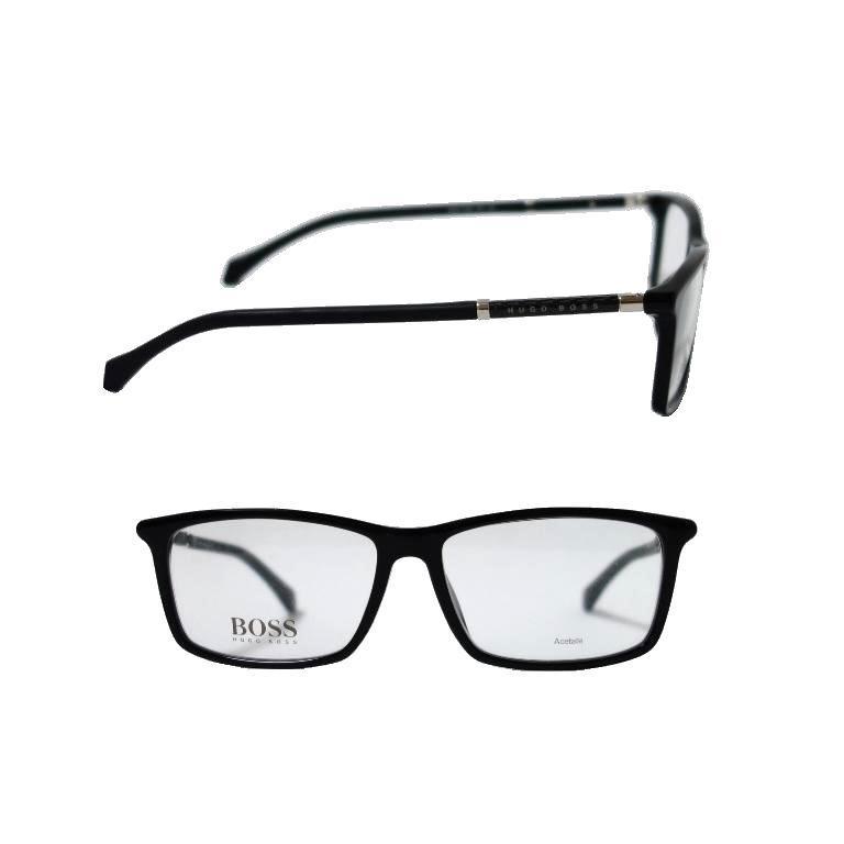 HUGO BOSS 【HUGO BOSS】ヒューゴ ボス メガネフレーム 1105/F 807 ブラック アジアンフィツト 国内正規品 ...