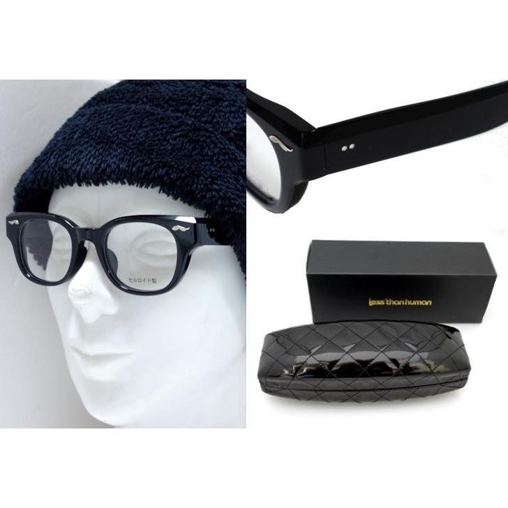 Less than human（レスザンヒューマン） 【LESS THAN HUMAN】 メガネフレーム 03キ5U4ウ 5188S ブラック ...