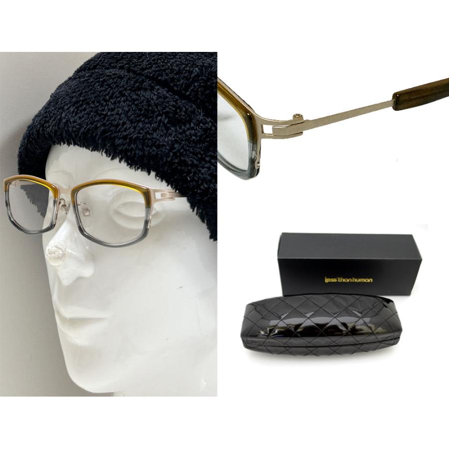 Less than human 【LESS THAN HUMAN】 レスザンヒューマン メガネフレーム solle 072 ライトベージュ ...