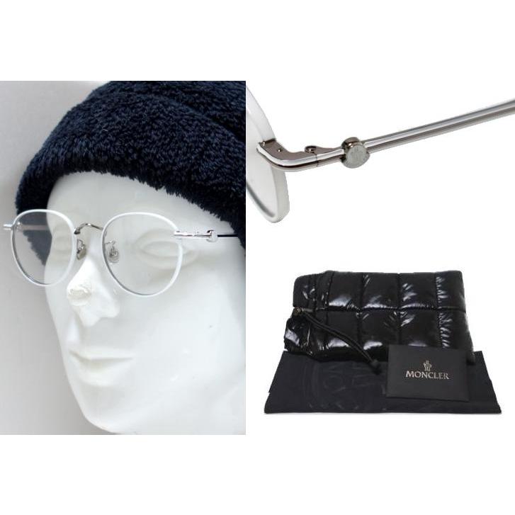 MONCLER】 モンクレール メガネフレーム ML5204H/V 021 ホワイト MONCLER】 モンクレール メガネフレーム ML5204H/V 021 ホワイト