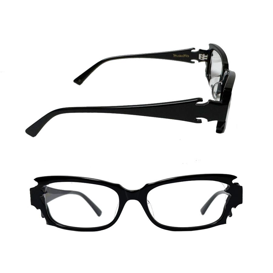 【Monkey Flip】 モンキーフリップ メガネフレーム 龍花 りゅうか C1 ブラック : キングラス - 通販 - Yahoo!ショッピング