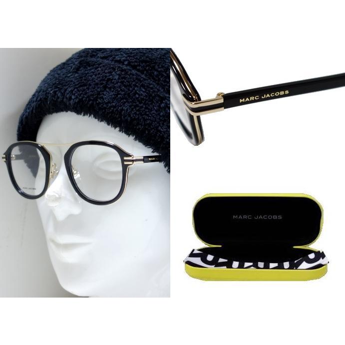 MARC JACOBS 【MARC JACOBS】 マーク ジェイコブス メガネフレーム MARC 573 807 ブラック・ゴールド 国内 ...