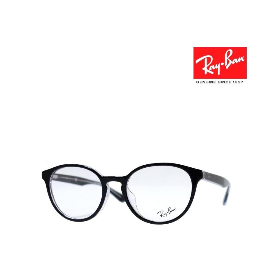 Ray-Ban 【Ray-Ban】 レイバン メガネフレーム 伊達クリアorPCレンズ加工無料 RX5380F 2034 ブラック フル ...