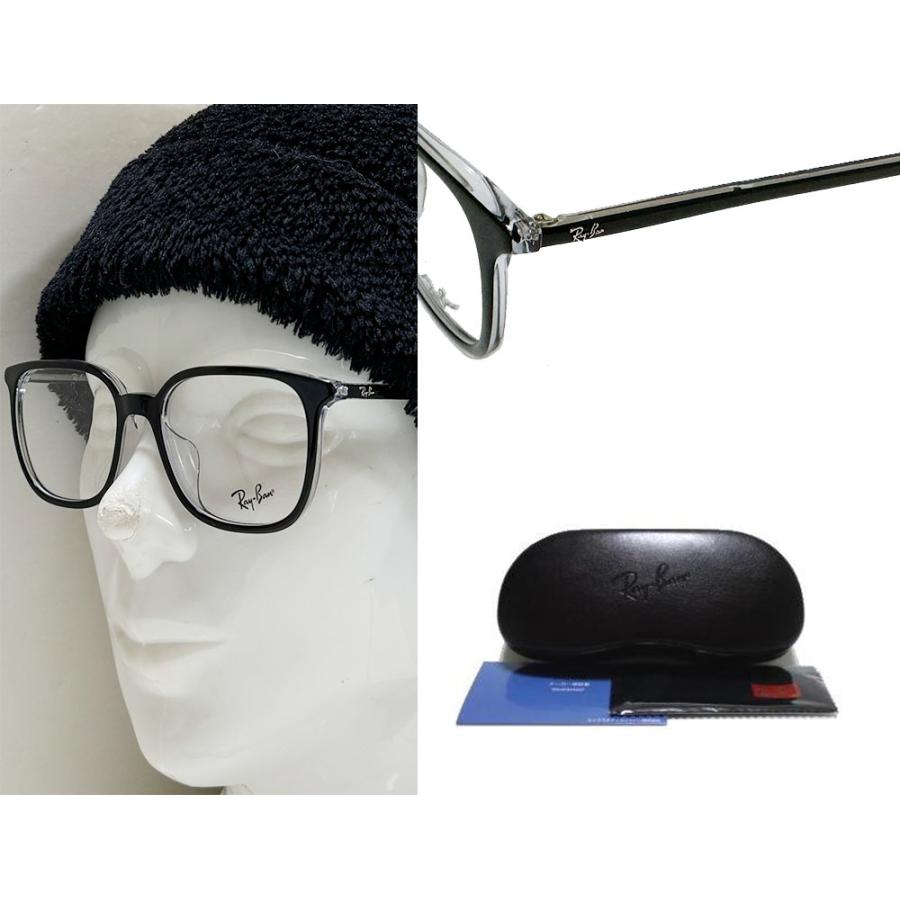 Ray-Ban 【Ray-Ban】レイバン メガネフレーム 伊達クリアorPCレンズ加工無料 RX5406F 2034 ブラック フルフィット ...