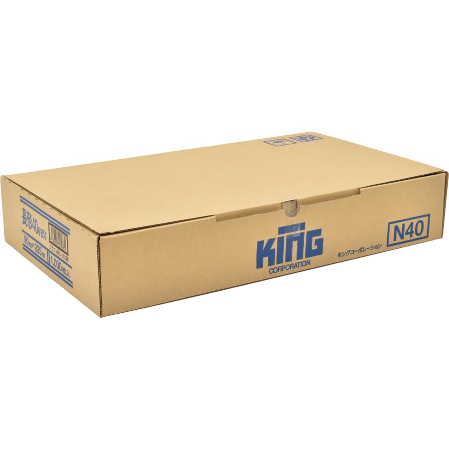 キングコーポレーション 長形40号封筒 1000枚 クラフト（OKゴールド） 85g 郵便枠あり スミ貼 茶 90×225mm 020600 : きんぐる - 通販 - Yahoo!ショッピング