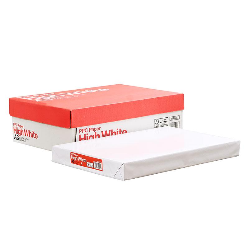 大塚商会 （法人限定）（送料無料）PPC Paper HighWhite（ハイホワイト）68g/m2 白色度93％ FSC認証 A3 500枚×3冊 1,500枚 : きんぐる - 通販 ...