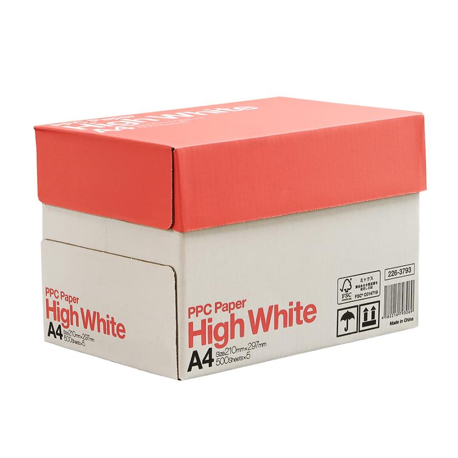 大塚商会 （法人限定）（送料無料）PPC Paper HighWhite（ハイホワイト）68g/m2 白色度93％ FSC認証 A4 500枚×5冊 2,500枚 : きんぐる - 通販 ...