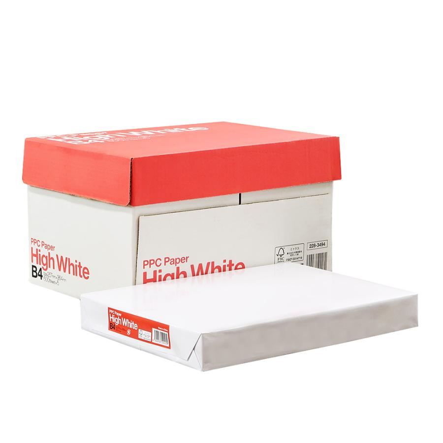 大塚商会 （法人限定）（送料無料）PPC Paper HighWhite（ハイホワイト）68g/m2 白色度93％ FSC認証 B4 500枚×5冊 2,500枚 : きんぐる - 通販 ...