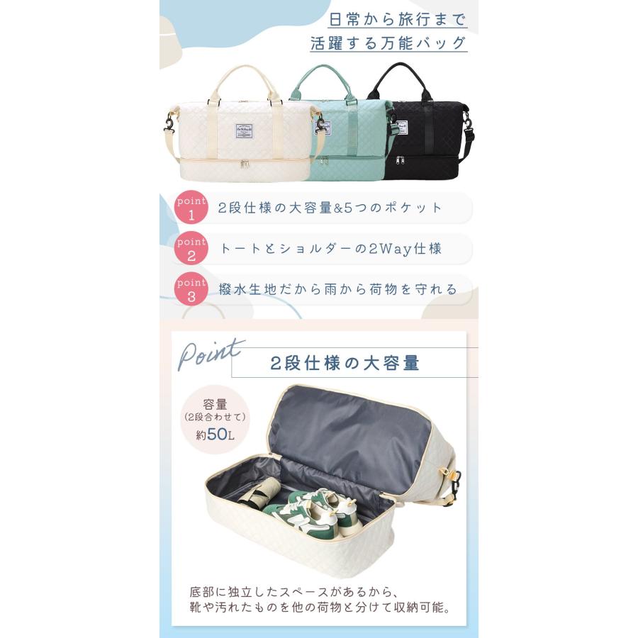 ボストンバッグ キルティング 旅行カバン 大容量 レディース 斜め掛け トラベル 持ち運び 機内持ち込み 大きめ 女性 帰省 かばん 斜めがけ 母の日 プレゼント : 10851 : キング ...