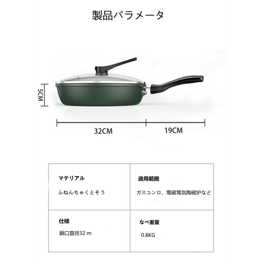 フライパン 焦げ付き防止 炒め鍋 30cm/32cm/34cm 蓋付き 多い層コーティング 5層構造 中華鍋 IH対応 て熱源対応 耐熱性 朝食フライパン お手入れ簡単 ...