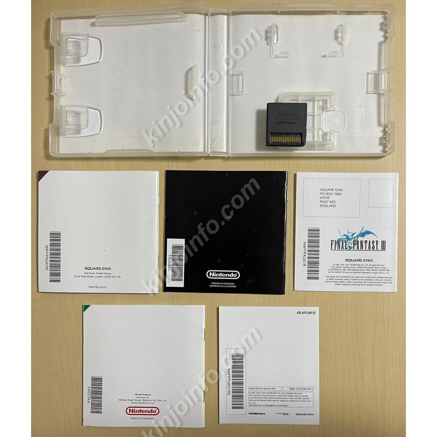 Final Fanstasy III（ファイナルファンタジーIII）【中古美品・完品・ DS欧州版】 : kinjoinfoヤフー店 - 通販 - Yahoo!ショッピング