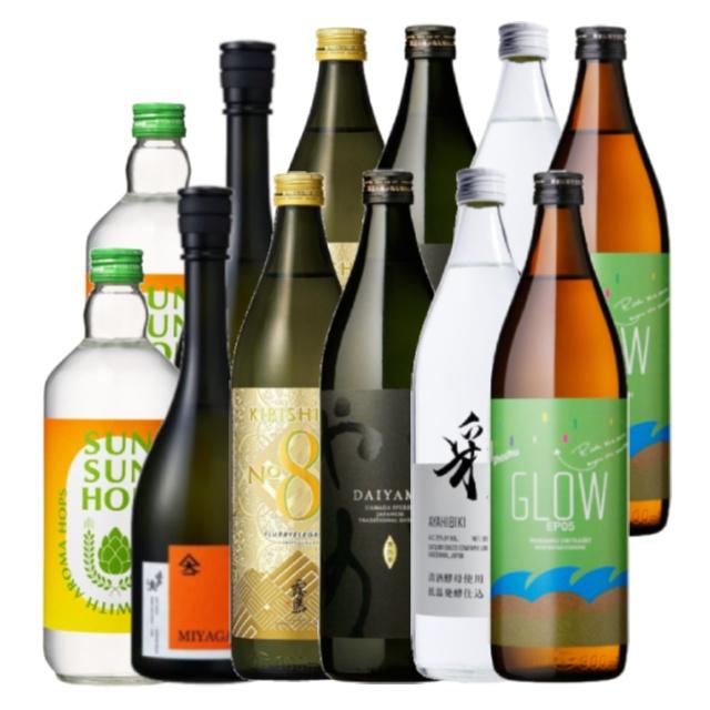 GLOW05・だいやめ・彩響・SUNSUNPOP・霧島NO.8・宮ヶ浜アロマ 25度 900ml・720ml×各2本 計12本 : 262575 : オーリックヤフー店 - 通販 ...