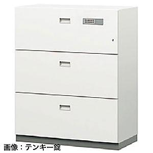 ITOKI イトーキ シンラインセーフ 3段耐火キャビネット 小判錠 ホワイトW GEM-10ECN3-W9 : 金庫屋 Yahoo!店 - 通販 - Yahoo!ショッピング