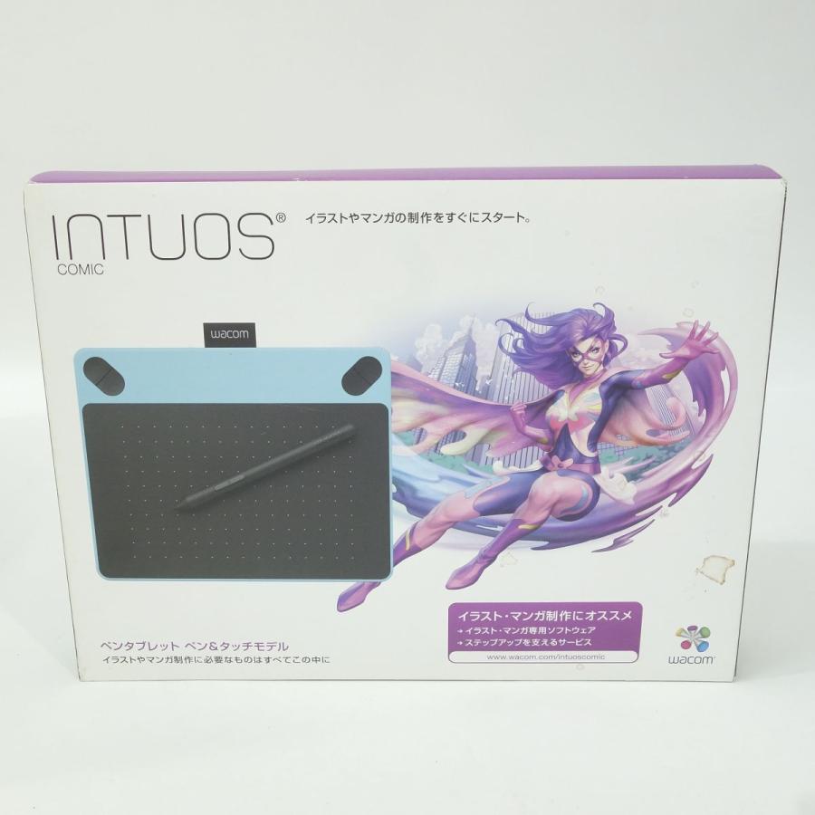 Wacom ワコム Intuos Comic ペンタブレット CTH-490/B1 ミントブルー ※中古 : お宝ストア - 通販 ...