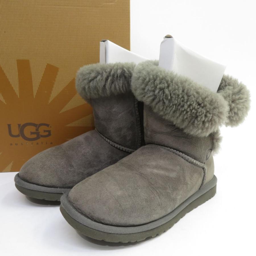 UGG australia アグ オーストラリア W BAILEY BUTTON BLING ベイリーボタン 3349W ムートンブーツ US6 23cm 箱有 ※中古 : お宝ストア ...