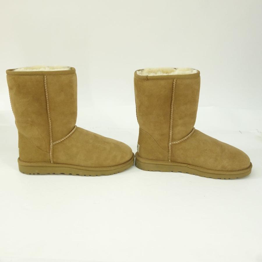 UGG アグ W CLASSIC SHORT クラシックショート シープスキンブーツ 5825 チェスナット US6 23cm レディース 箱有 ※中古 : お宝ストア - 通販 ...