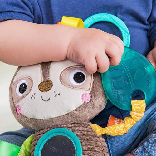 メール便OK KidsII ブライトスターツ プレイフル・パルズ（サイ） 赤ちゃん 歯固め ガラガラ 出産祝い 0歳 おもちゃ 知育玩具 入園 ...