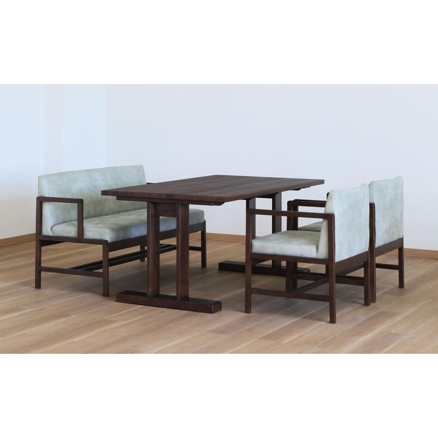 ダイニングテーブル 食卓テーブル 食堂机 レガシー 幅150cm IC-045 ブラウン リビング シンプル ダイニング 天然木 無垢 う ...