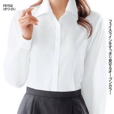 ヌーヴォ FB7532 ブラウス（長袖） 21号〜23号 オフィスウェア 事務服 制服 ヌーヴォ FB7532 ブラウス（長袖） 21号-23号 オフィスウェア 事務服