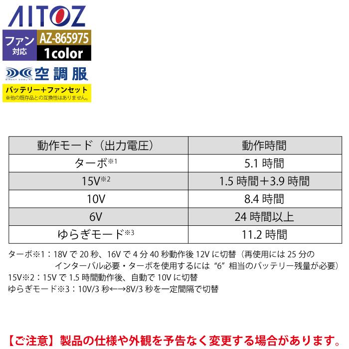 アイトス 空調服 Aitoz AZ-865975 空調服スターターキット18VSK23011 F 春夏用 熱中症 レジャー アウトドア スポーツ : 作業服 空調服 防寒着 キンショウ ...