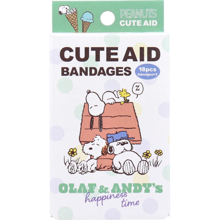 サンタン スヌーピー オラフとアンディ CUTE AID ばんそうこう 18枚入 : 金太郎SHOP - 通販 - Yahoo!ショッピング