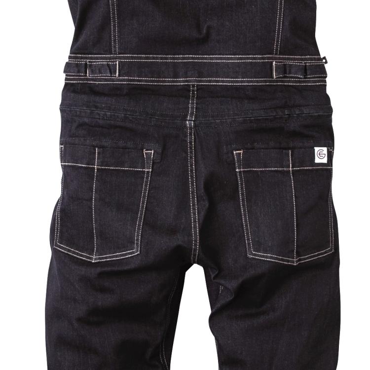 つなぎ 半袖 レディース 作業服 女性用 ヒップオープン 送料無料 ストレッチ素材 ツナギ GE-655 GE-656 作業着 酪農 インディゴ デニム ジーンズ : 作業服・作業用品の金時屋 ...