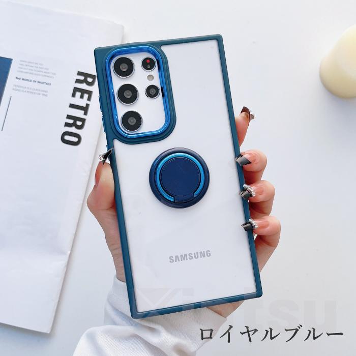 Galaxy a53 5g ケース リング付き スマホケース ギャラクシーa53 カバー クリア スマホケース Galaxy S22 ケース スマホリング付き 韓国 クリアケース YH TJ ...