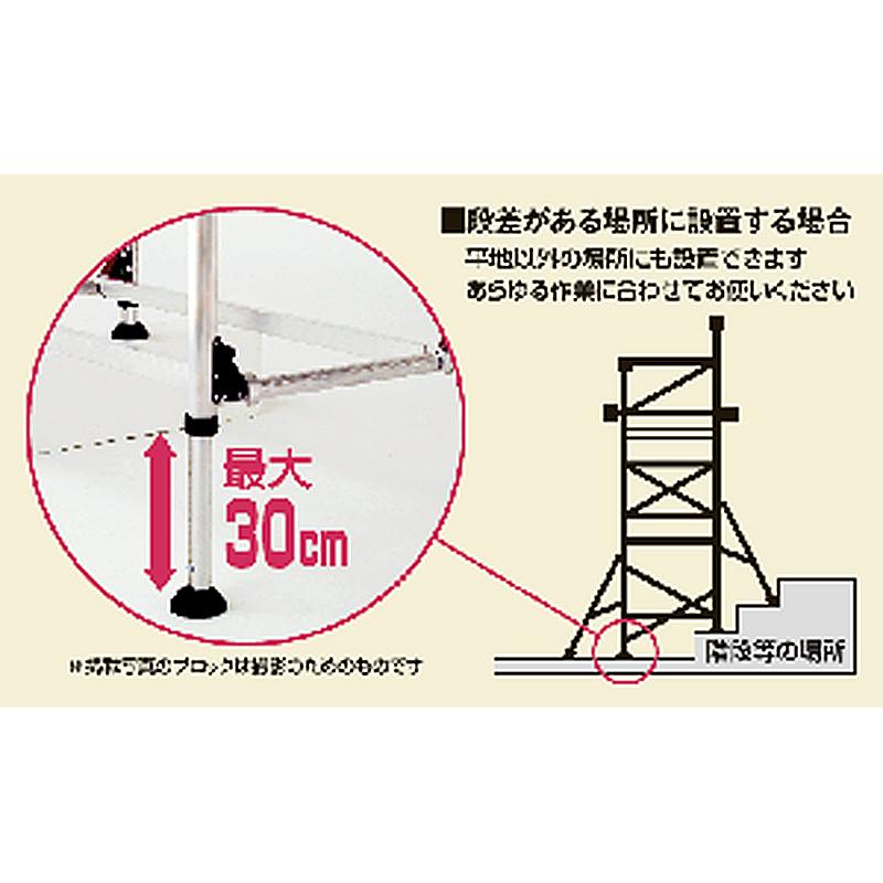 ピカコーポレイション ピカ パイプ製足場 ハッスルタワー 3段セット スタンダードタイプ ATL-3B 3段 アルミ製足場台 高所作業台 : 金象本舗ヤフー店 - 通販 - Yahoo!ショッピング