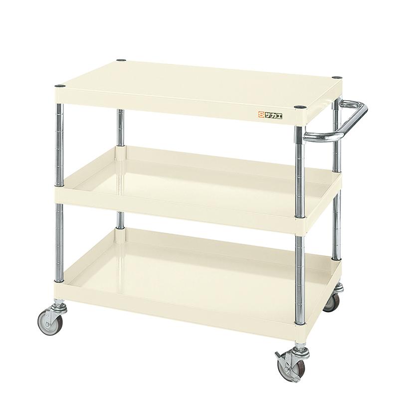 サカエ CSパールワゴン 軽量タイプ ゴム車 H740 3段 : 金象本舗ヤフー店 - 通販 - Yahoo!ショッピング